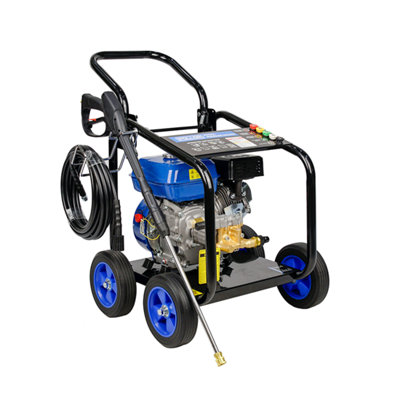 POLLOR Petrol Pressure Washer 7HP 3500 PSI Power Jet Patio Wash 242 Bar ...