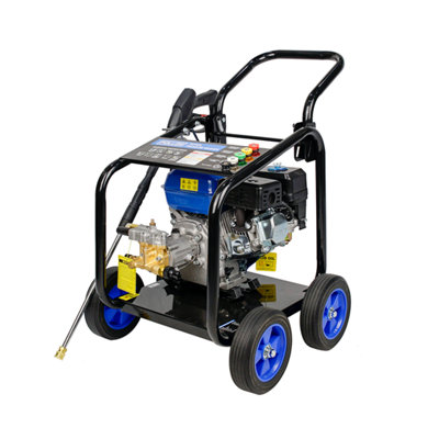 POLLOR Petrol Pressure Washer 7HP 3500 PSI Power Jet Patio Wash 242 Bar High Power With