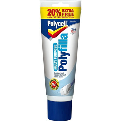 POLYCELL - POLYFILLA MULTI PURPOSE READY MIXED FILLER - 396G SQUEEZE TUBE
