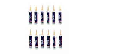 Polycell Trade Polyfilla Decorators Caulk Magnolia 380ml Pack of 12