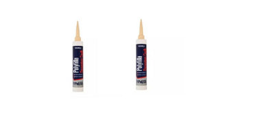 Polycell Trade Polyfilla Decorators Caulk Magnolia 380ml Pack of 2