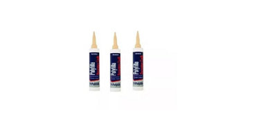 Polycell Trade Polyfilla Decorators Caulk Magnolia 380ml Pack of 3