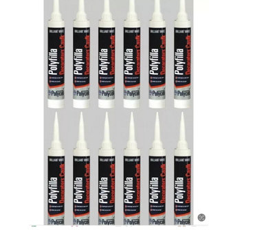Polycell Trade Polyfilla Decorators Caulk White 290ml Pack of 12