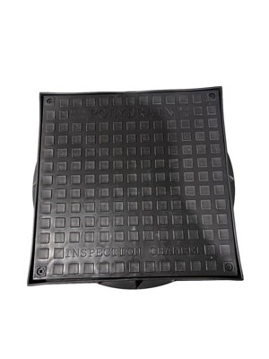 Polydrain Drainage 320mm Inspection Chamber Cover Square Manhole Drain ...
