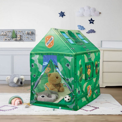 Buy Polyester Military House Foldable Play Tent 103cm H | DIY at B&Q