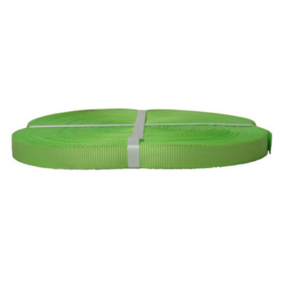 Polyester Webbing Strap Tape Roll 100M 25MM Hi Vis (Tie Down Lashing Belt)