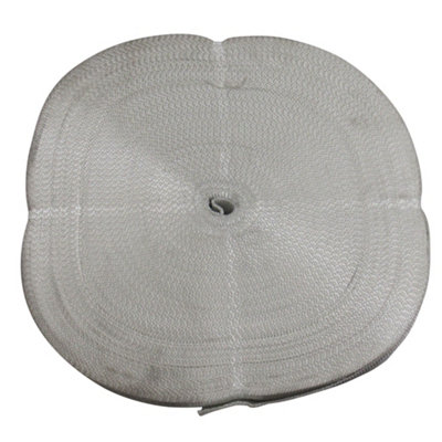 Polyester Webbing Strap Tape Roll 100M 50MM White (Tie Down Lashing Belt)
