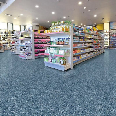 Polyflor Polysafe Mosaic Pur South Sea 4175 Blue Mosaic Effect Anti ...
