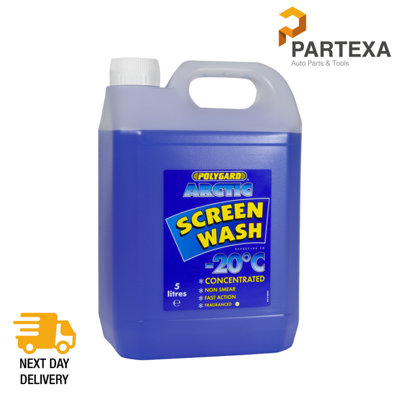 Polygard Arctic 5L Windscreen Screen Wash 5 Litre Concentrate MIS18210 -20C