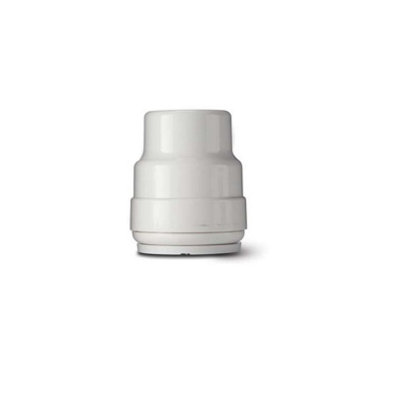 Polypipe Polymax Stop End White 15mm PP1915W