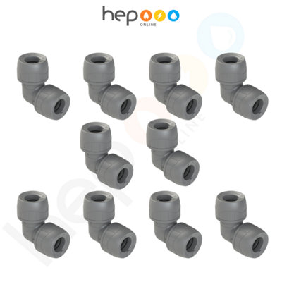 POLYPIPE POLYPLUMB PB115 15MM 90 DEGREE ELBOW - PACK OF 10