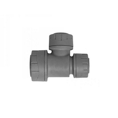 Polypipe Polyplumb Reduced Tee Grey 15x10x10mm PB1515