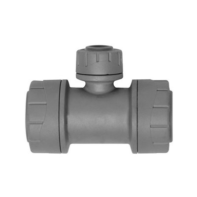 Polypipe Polyplumb Reduced Tee Grey 22x22x15mm PB1122