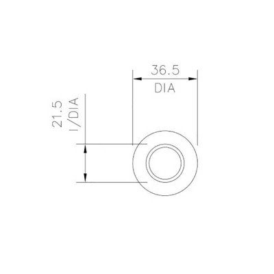 Polypipe S415W 32mm x 21.5mm ABS Waste Pipe Reducer Solvent Weld White