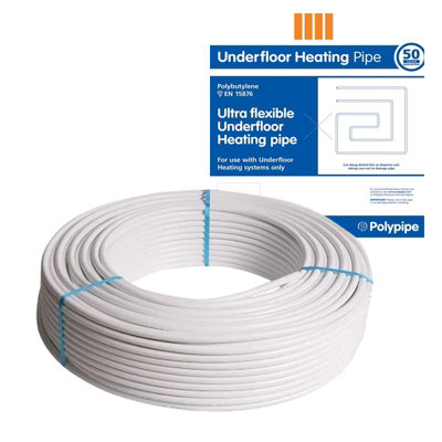 Polypipe UFH10015B Barrier Ultra Flexible Underfloor Heating Pipe 15mm ...