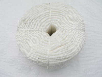 POLYPROPYLENE ROPE 12MM X 220M WHITE (BRAIDED BOAT ANCHOR LINE COIL ...