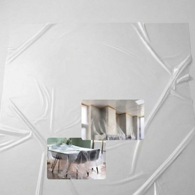 Polythene Dust Sheet Heavy Duty Waterproof Plastic Cover Painting ...