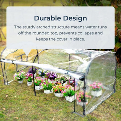 Polytunnel Pop Up Greenhouse Coldframe PVC Cloche Garden Plant Covers ...