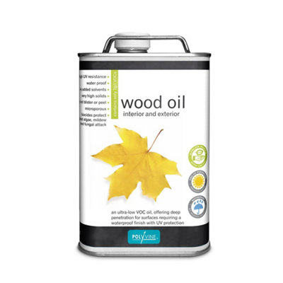 Polyvine Wood Oil Interior & Exterior 2.5L | DIY at B&Q