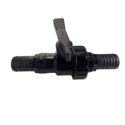 Pond Full Flow Inline Valve with 32mm 1.25inch Hosetails -Shut-Off Tap ...
