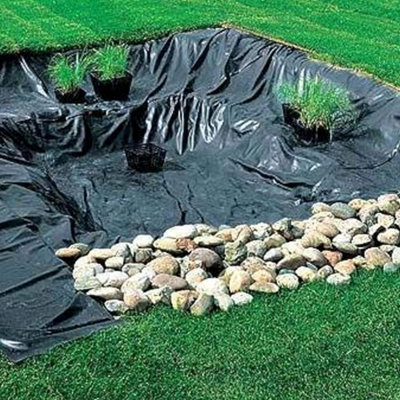 Pond Liner - 5 x 6 m / 16 x 19.5 ft - Perfect for Garden Ponds, Water ...