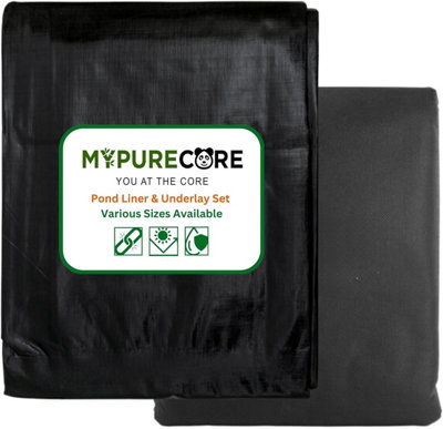 Pond Liner and Underlay Set - HDPE, UV,Tear Resistant Waterproof for ...