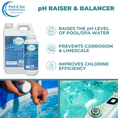 POOL&SPA ESSENTIALS - pH plus 5KG, Raise & Balance pH Levels, Pool, Hot ...
