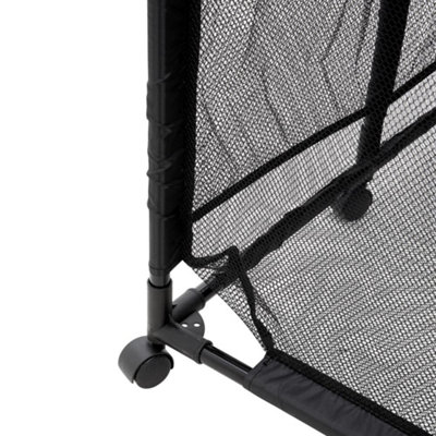 Pool Storage Mesh Bin with Wheels Laundry Hamper Child-friendly Design ...