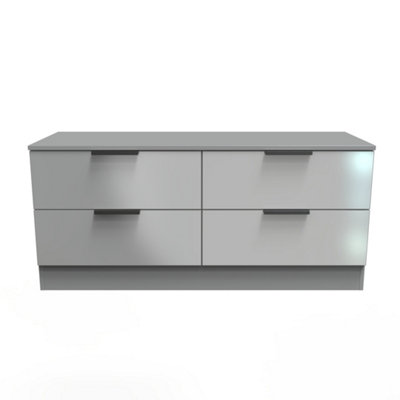Poole 4 Drawer Bed Box in Uniform Grey & Dusk Grey (Ready Assembled)