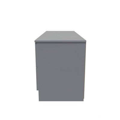 Poole 4 Drawer Bed Box in Uniform Grey & Dusk Grey (Ready Assembled)