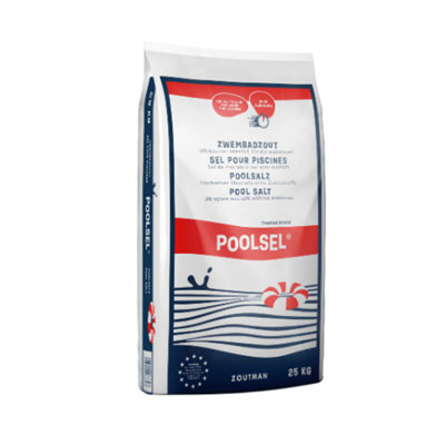 POOLSEL Swimming Pool Salt 1 x 25kg Bag for Swimming Pools