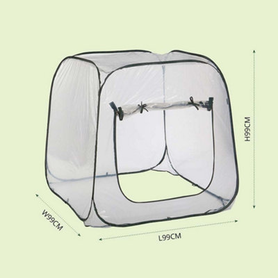 Pop Up Cloche Roll Up Door Outdoor Greenhouse for Plants & Vegetables (1)