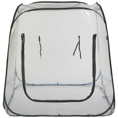 Pop Up Cloche Roll Up Door Outdoor Greenhouse for Plants & Vegetables (1)
