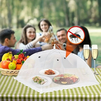 Pop Up Food Cover Fly Mesh Square Net 43cm