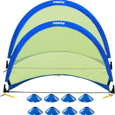 Pop Up Football Goal Soccer Net 121x81cm / 4ft, Set of 2 - Portable ...
