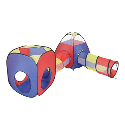 Pop up Kids Play Tent Set Indoor Outdoor Portable Playhouse 2 Play ...