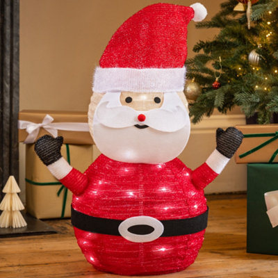 Pop Up LED Christmas Decoration Light Up Santa Battery Operated