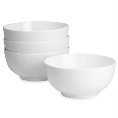 Porcelain Bowls 600ml Set of 4 M&W