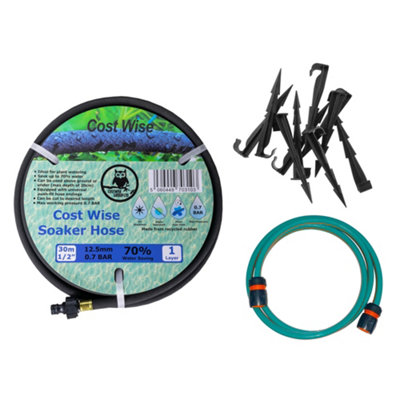 Porous Irrigation Pipe Set POROUS-KIT8 - 30m porous soaker hose, 5m ...