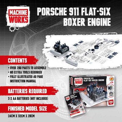 Porsche 911 Flat-Six Boxer Engine Model Kit