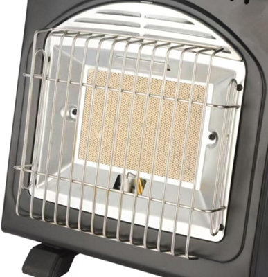 Portable 1.7kW Gas Heater Compact Design with Piezo Ignition & Infrared ...