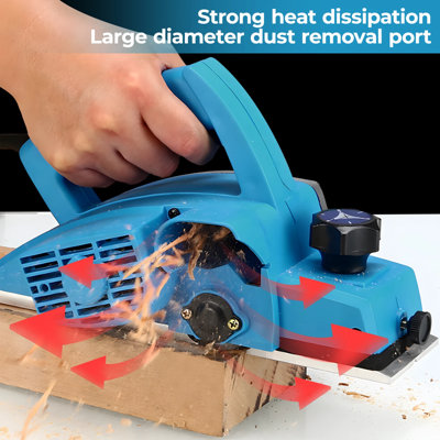 Portable 1200W Electric Wood Planer 3-1 by 4 inches, Handheld ...