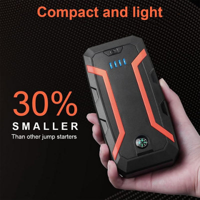 Portable 30000mAh 12V Car Jump Starter & Power Bank with USB-C ...