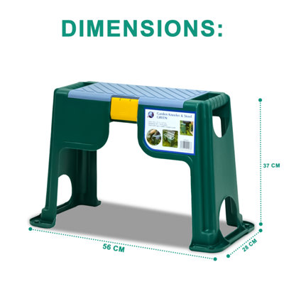 Portable 3in1 Garden Kneeler Foam Knee Seat Tool Box Storage Stool