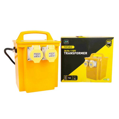 Portable 3kVA 110V Transformer Unit - 3000VA 230V Portable Power ...