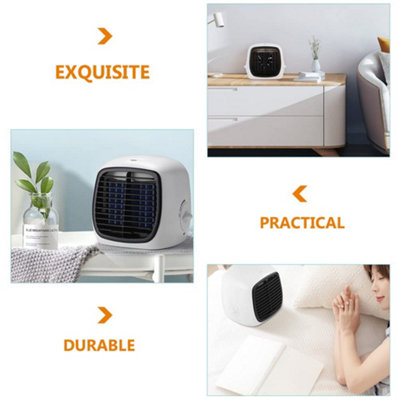 Portable Air Conditioner, Mini Table Fan, USB-Powered Desk Cooler, ABS ...
