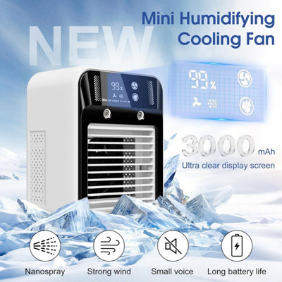 Portable air conditioner, rechargeable mini fan, evaporative air cooler ...