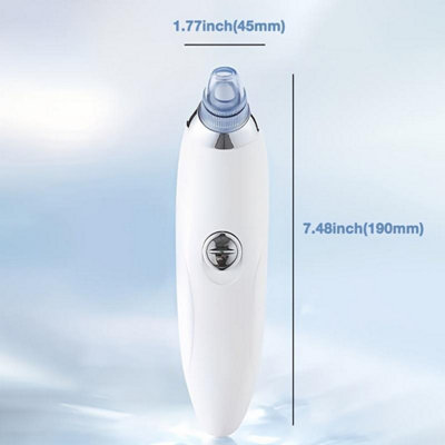 Portable Blackhead Pore Cleaner Beauty Meter with 4 Interchangeable Probes
