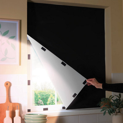 Portable Blackout Blind, Cut-to-Fit Design with Hook-and-Loop Pads ...