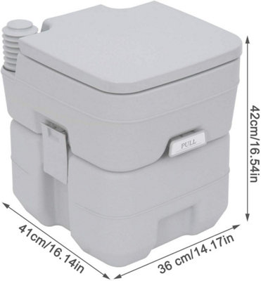Portable Camping Toilet - 20L Handle Removable Handle Portaloo with ...